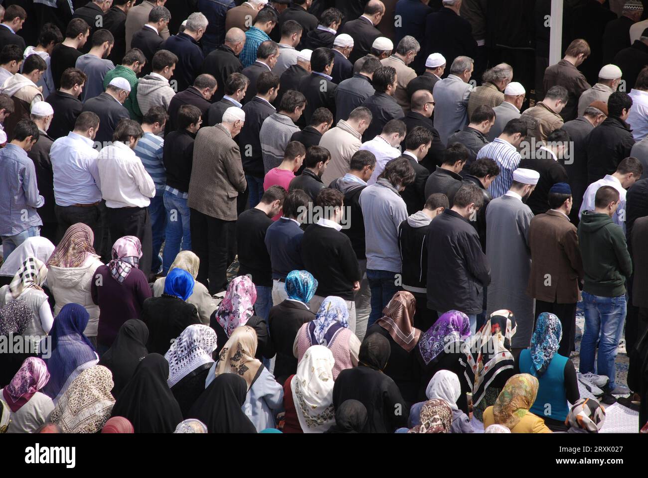 Conversation of people in the mosque hi-res stock photography and ...