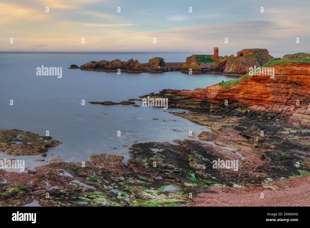 Sea Cliffs of Dunbar, East Lothian, Scotland Stock Photo - Alamy