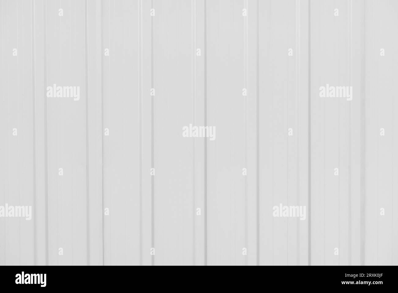 Texture of white corrugated metal sheet used for wall protection as ...