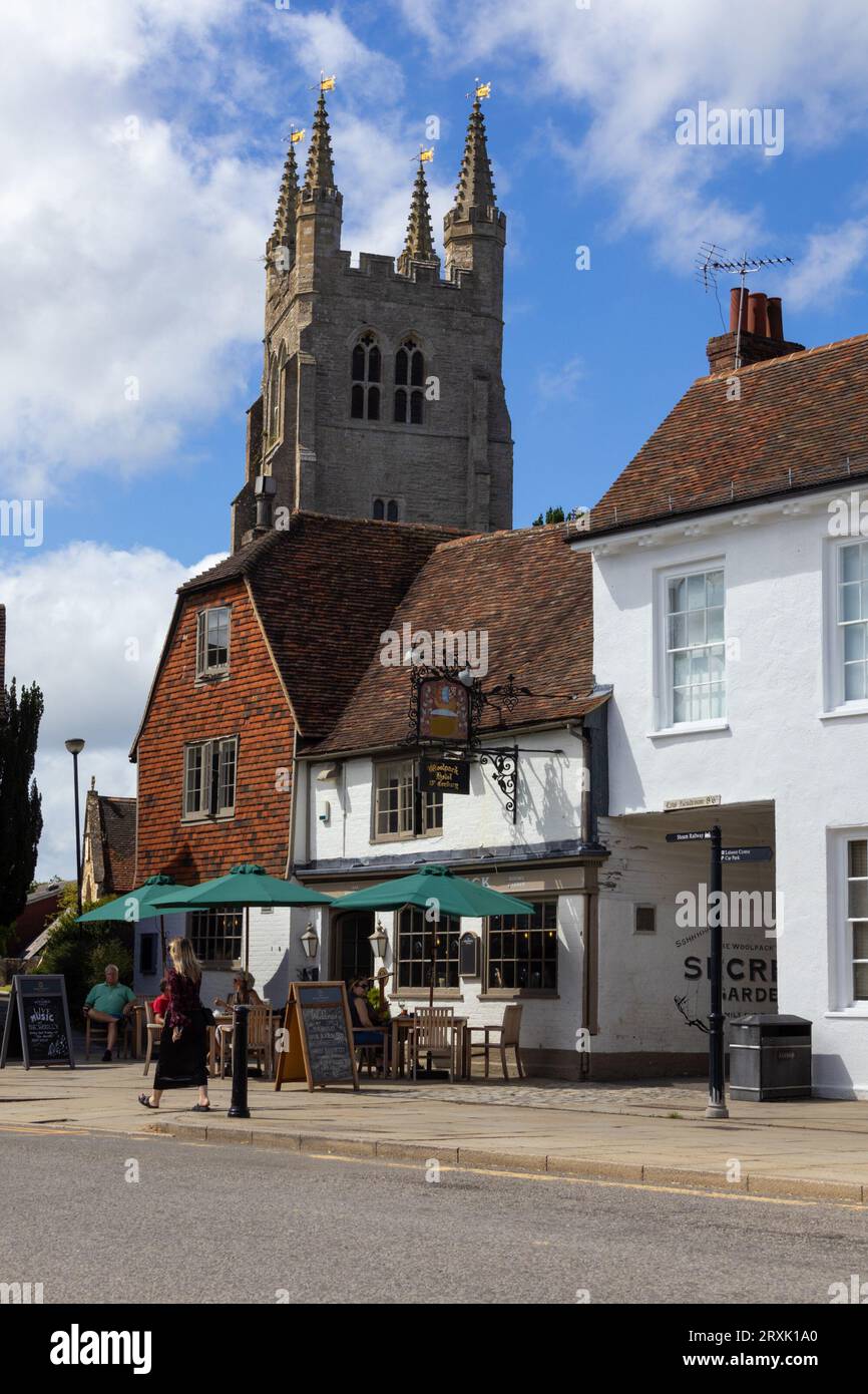 Tenterden church spire, high street, kent, uk Stock Photo - Alamy