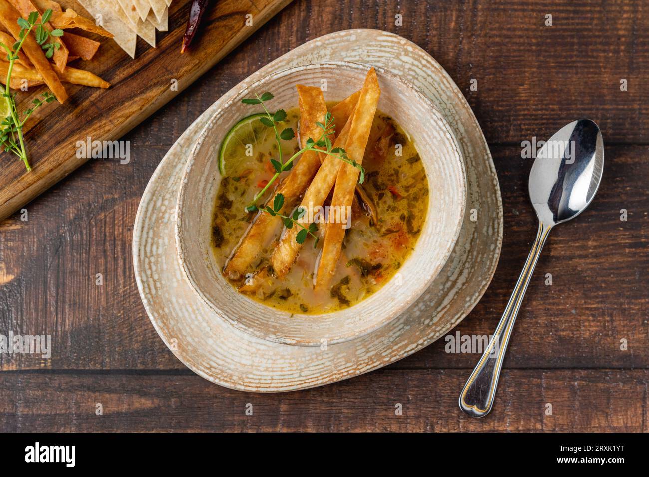 Sopa de lima soup hi-res stock photography and images - Alamy