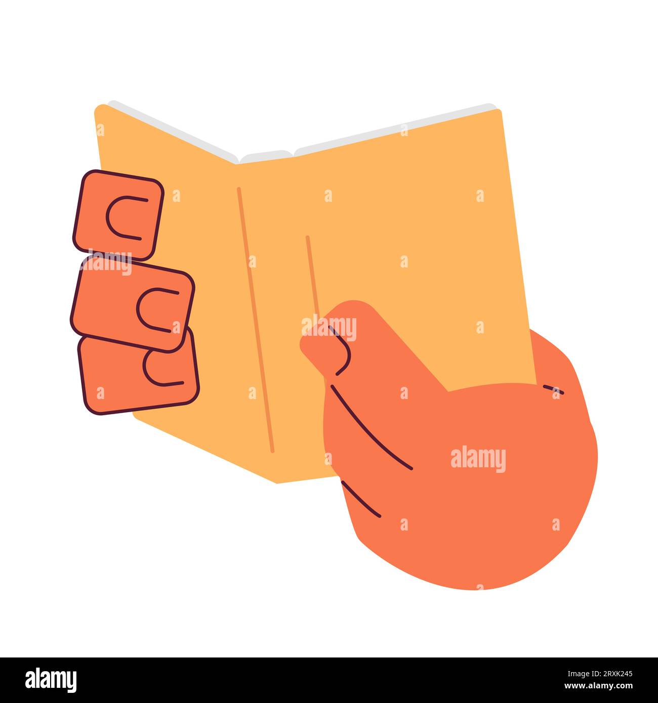 Hands holding book clipart hi-res stock photography and images - Alamy