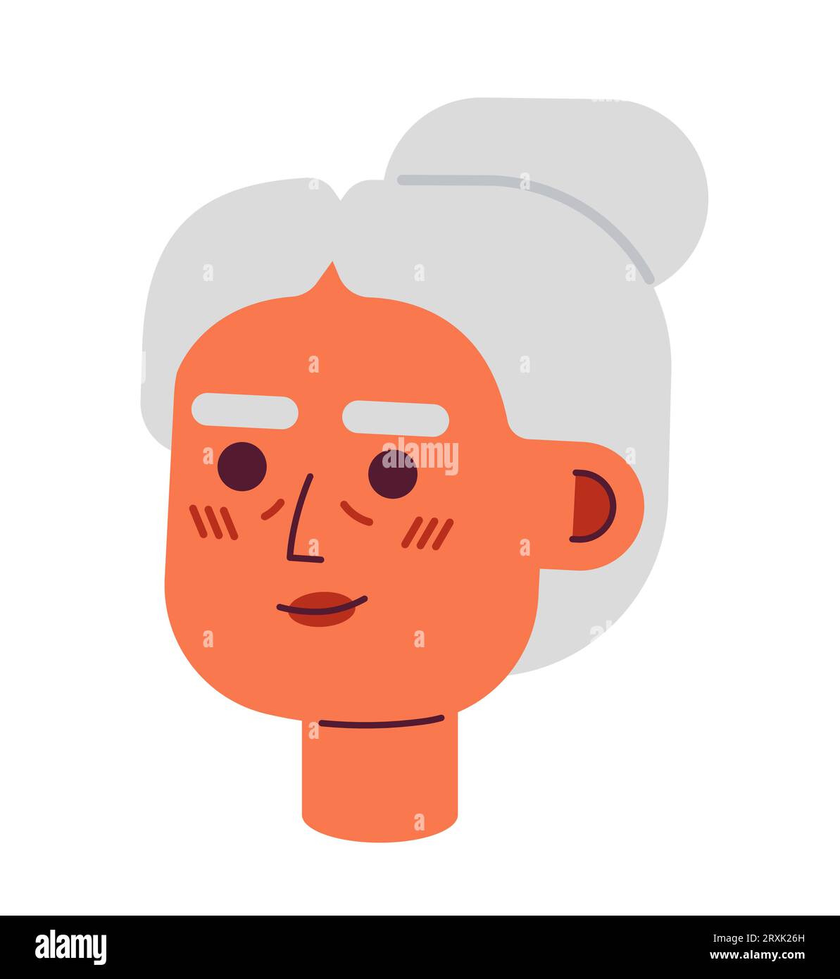 Middle eastern retiree 2D vector avatar illustration Stock Vector Image ...