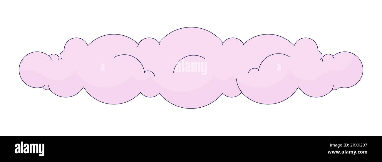 Fluffy puffy cloud cumulus Stock Vector Images - Alamy