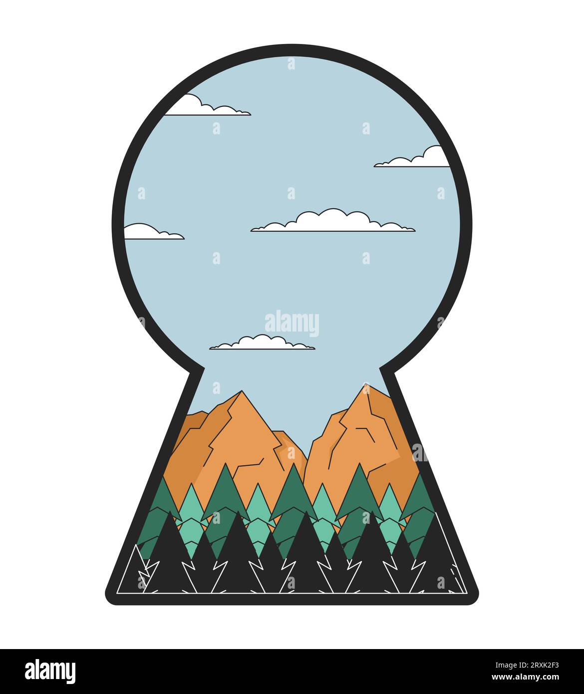 Mountainscape tourism Stock Vector Images - Alamy