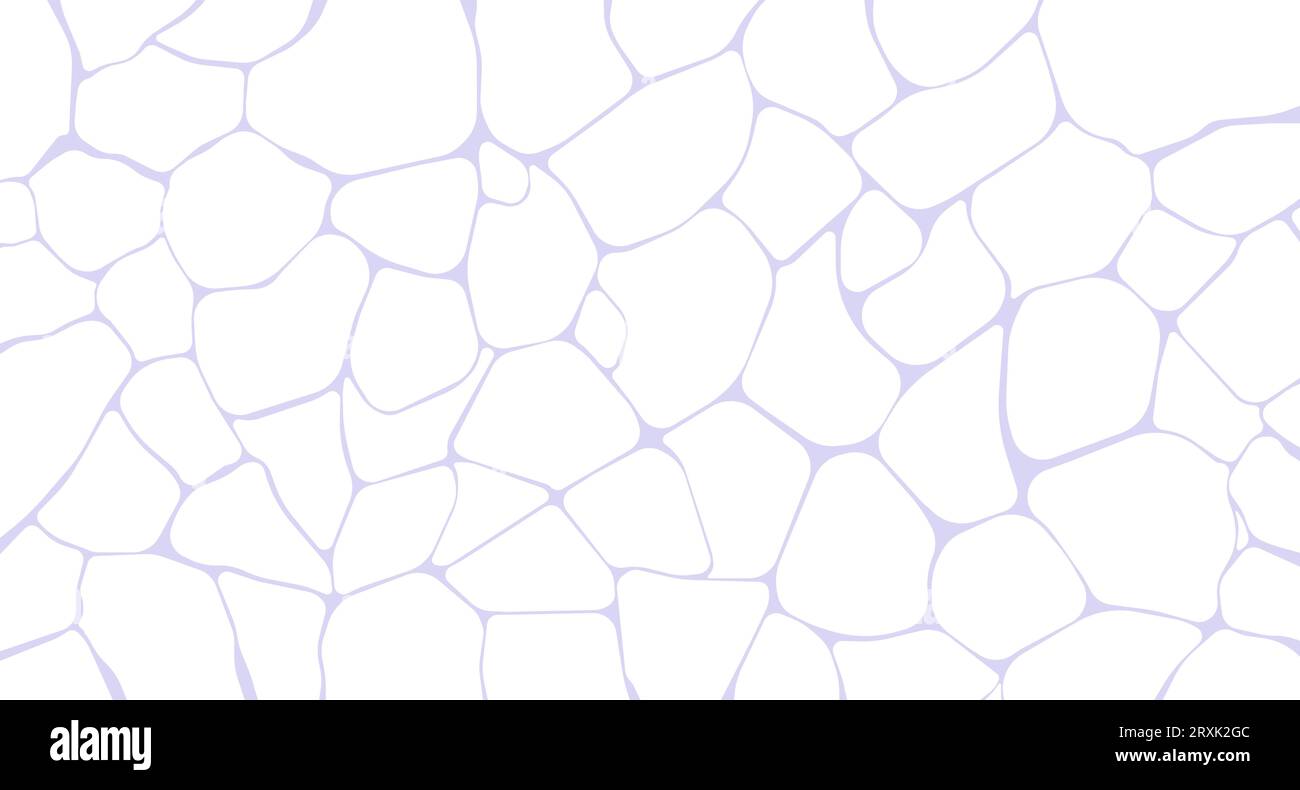 Shimmering curvy lines in swimming pool 2D linear cartoon object Stock ...