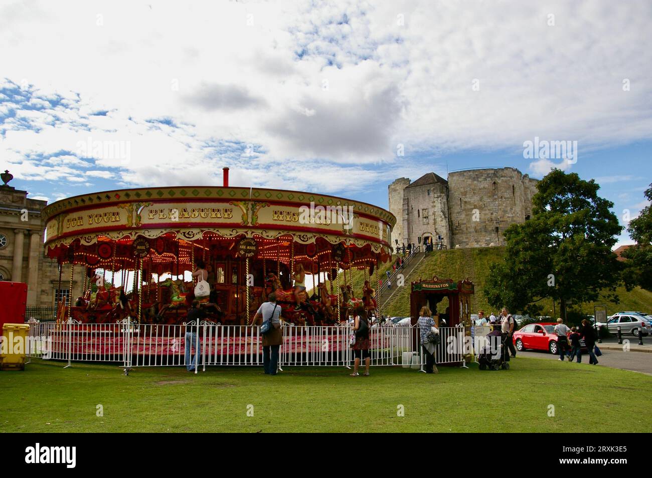 Classic Merry Go Round outside Cliffords Tower (pre restoration) at ...