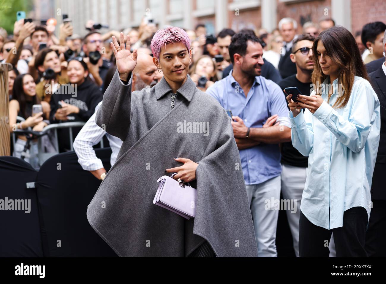 Milan, Italy. 20th Sep, 2023. Yamato Inoue attends the Fendi fashion ...