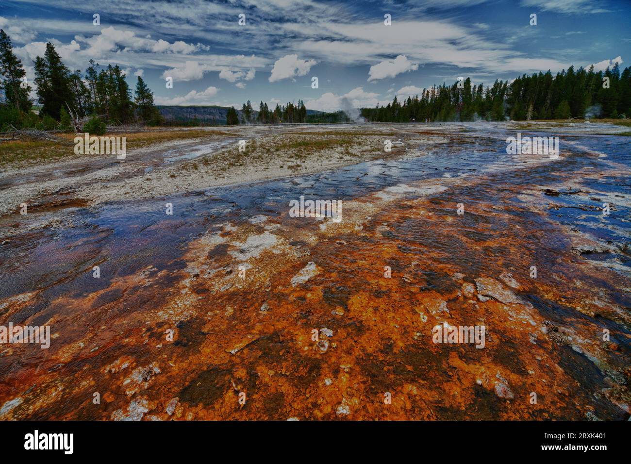 Daisy Geyser is one of the most famous, predictable geysers erupting ...