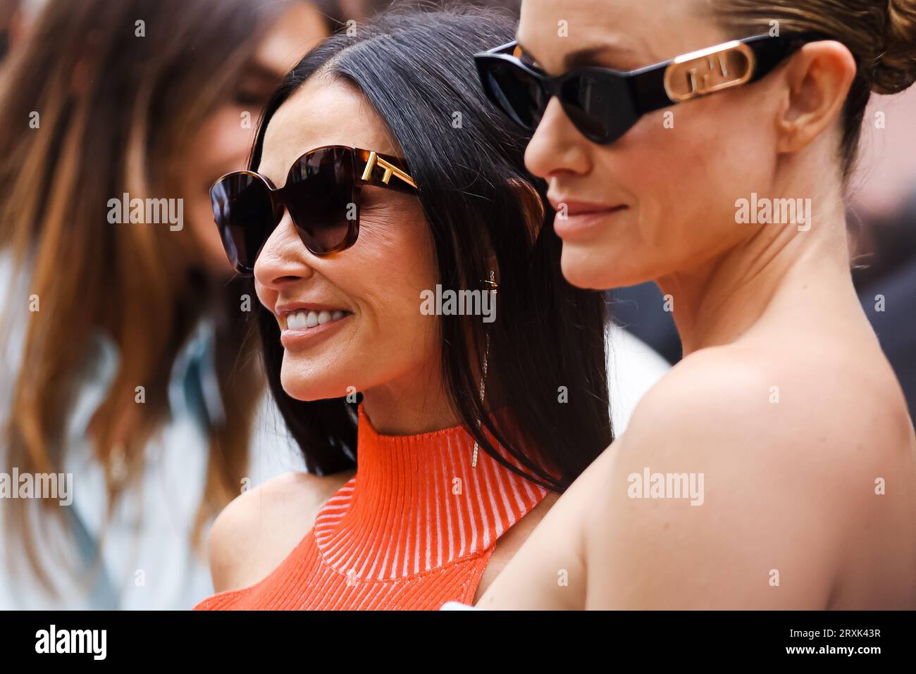 Milan, Italy. 20th Sep, 2023. Demi Moore attends the Fendi fashion show ...