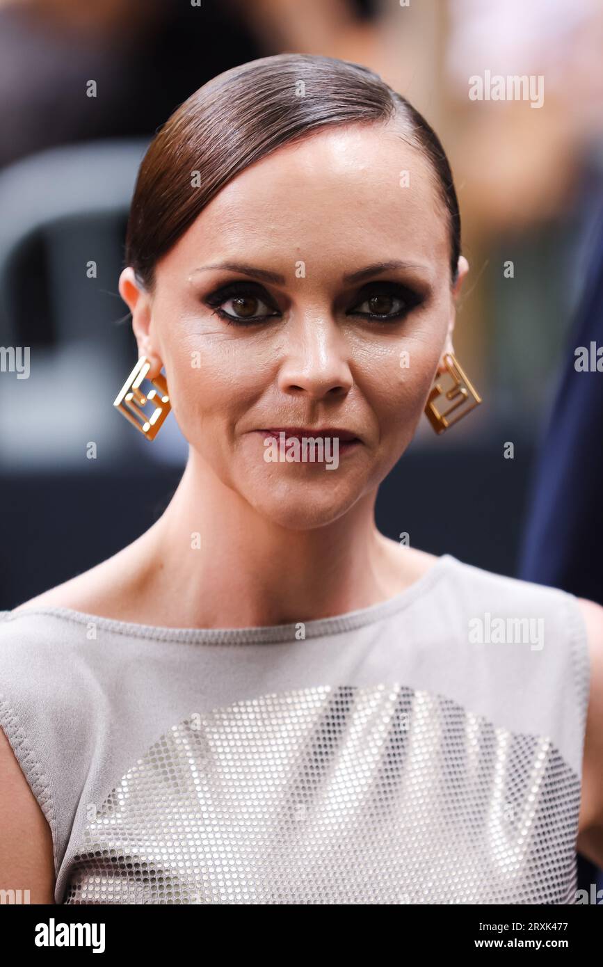 Milan, Italy. 20th Sep, 2023. Christina Ricci attends the Fendi fashion ...