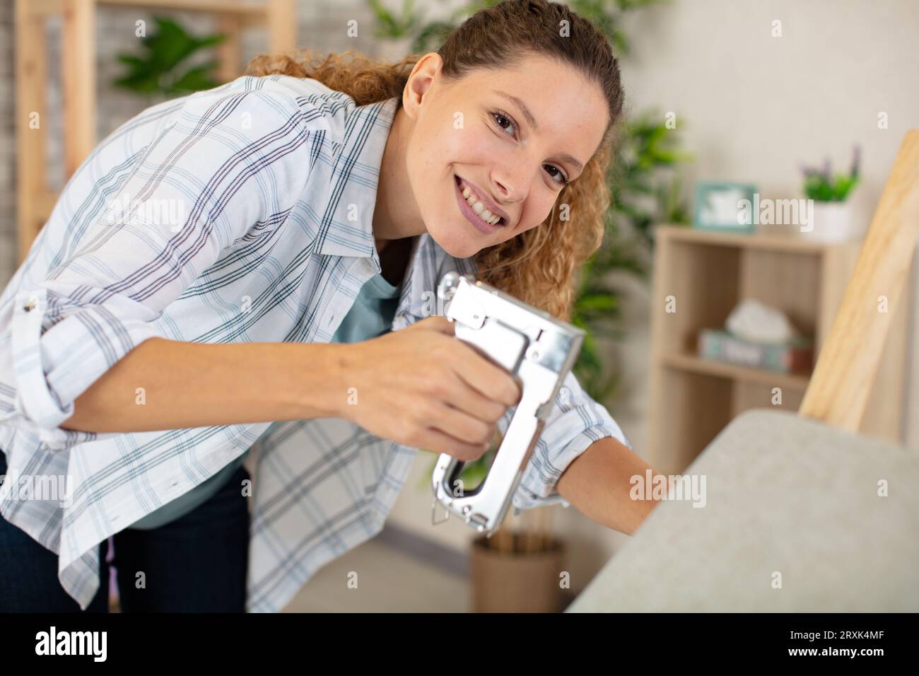 Using a stapler hi-res stock photography and images - Alamy