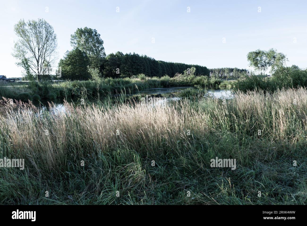 Open-air museum old village Husinka, Podlasie Poland. Landscape Stock ...
