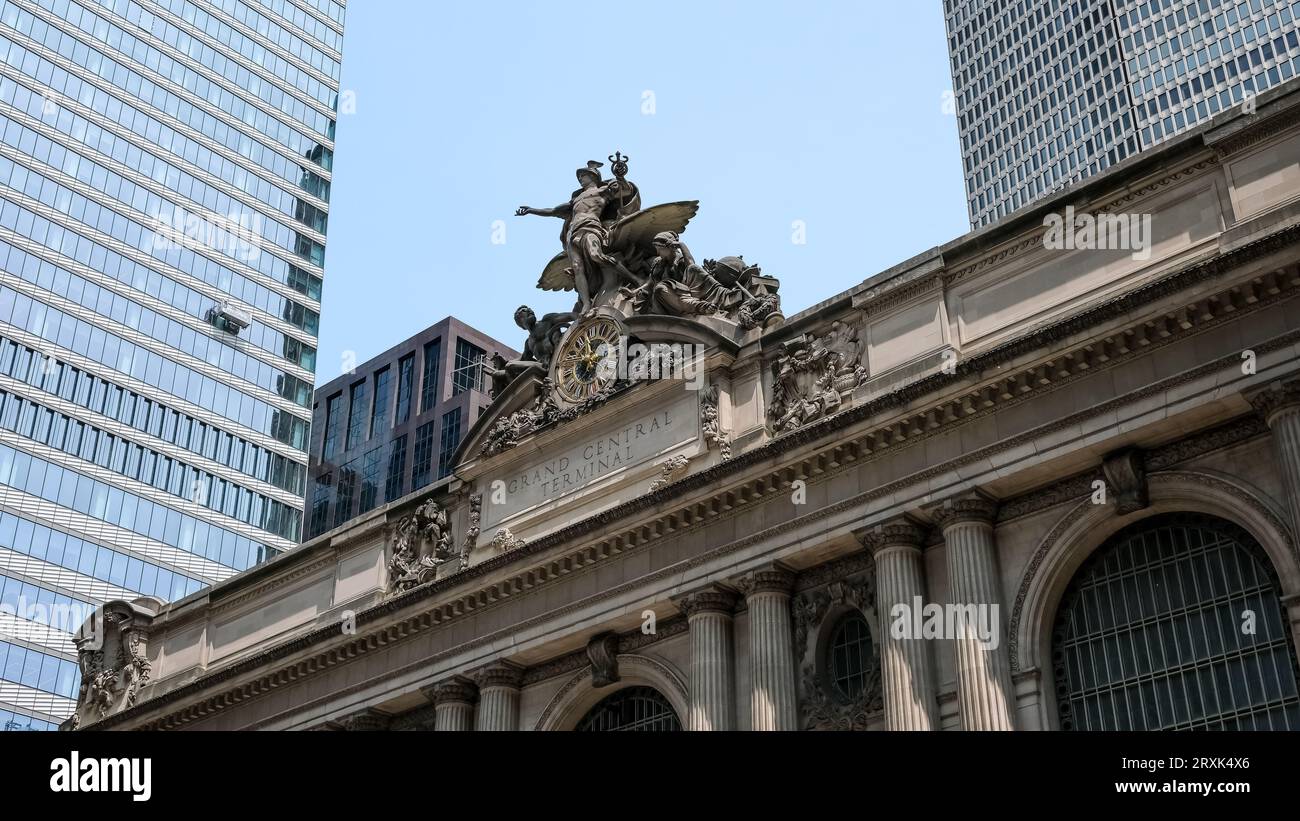 View of Grand Central Terminal, a commuter rail terminal located in ...