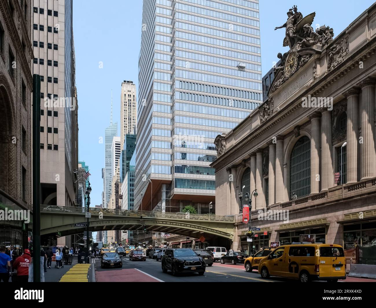 View of Grand Central Terminal, a commuter rail terminal located in ...