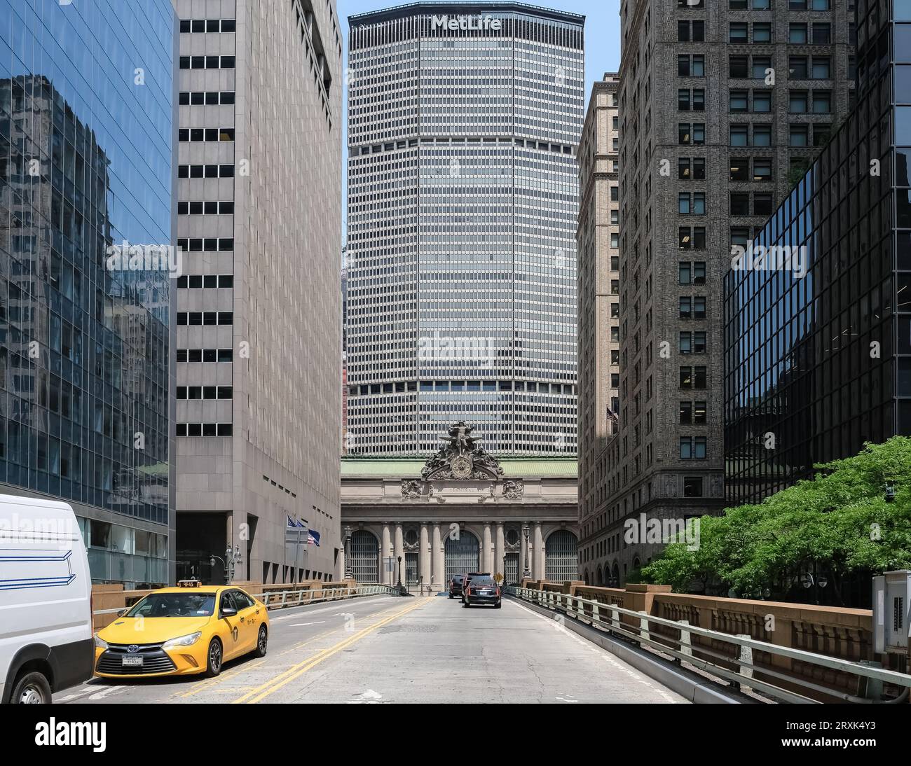 View of Grand Central Terminal, a commuter rail terminal located in ...