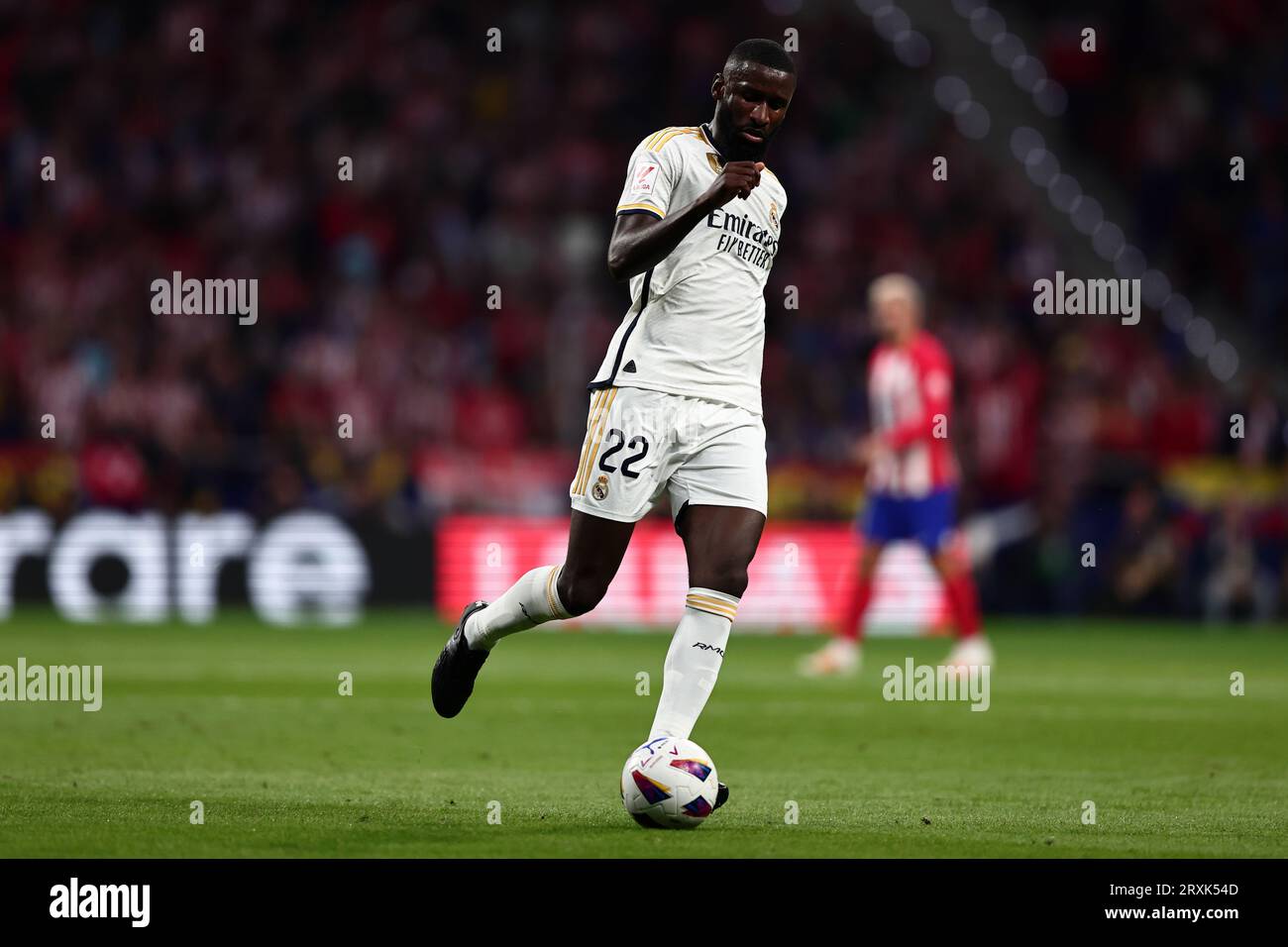 Antonio Rudiger of Real Madrid Cf in action during the La Liga match ...