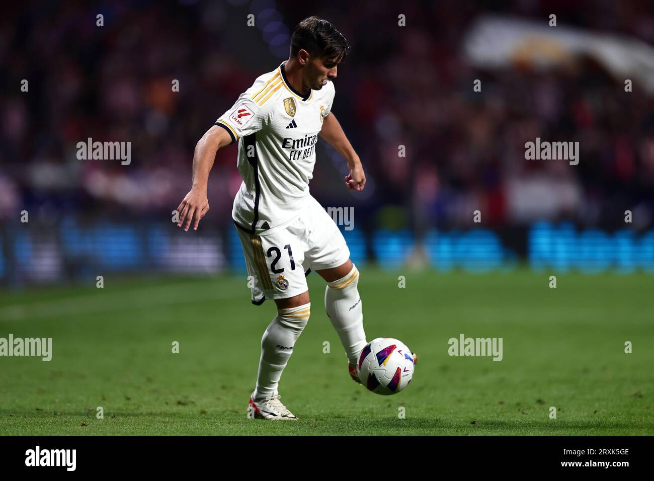 Brahim Diaz of Real Madrid Cf in action during the La Liga match ...