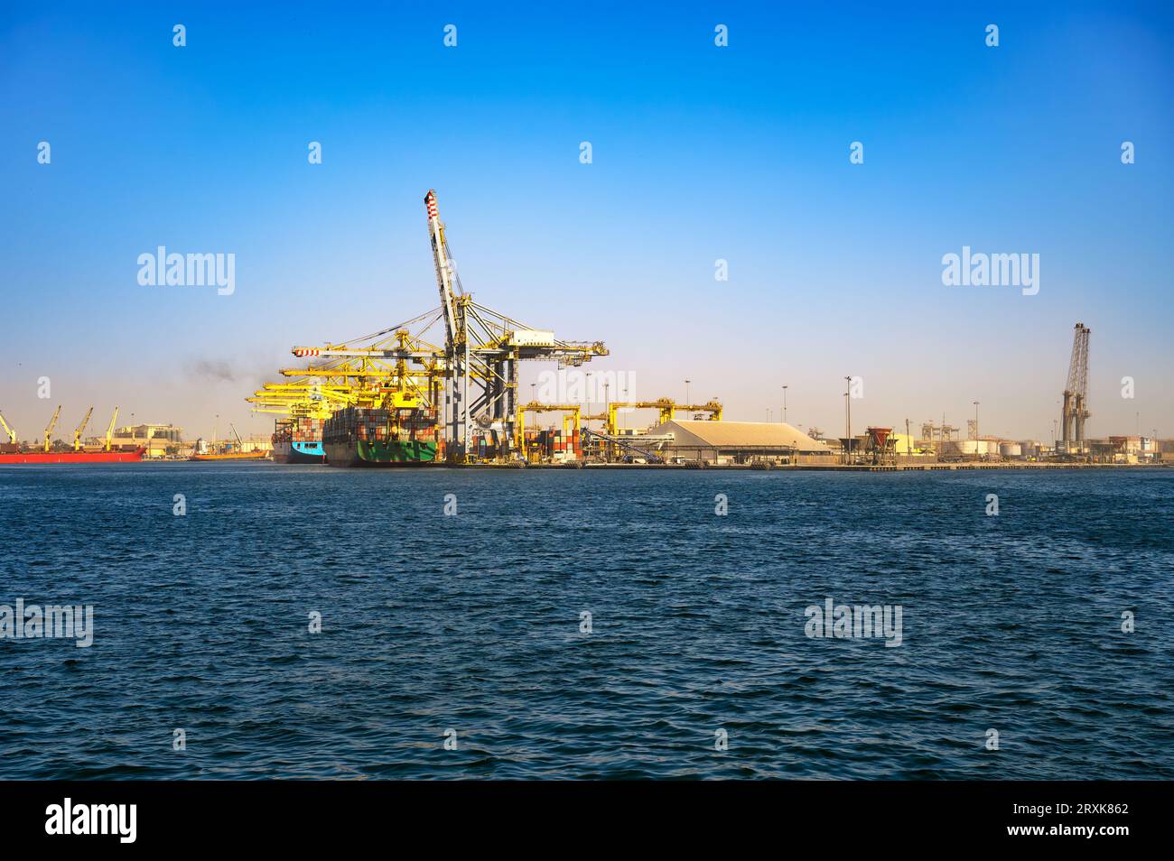 Port of Dakar in Senegal with big cargo ships, cranes and heavy cargo ... Port of Dakar in Senegal with big cargo ships, cranes and heavy cargo ...