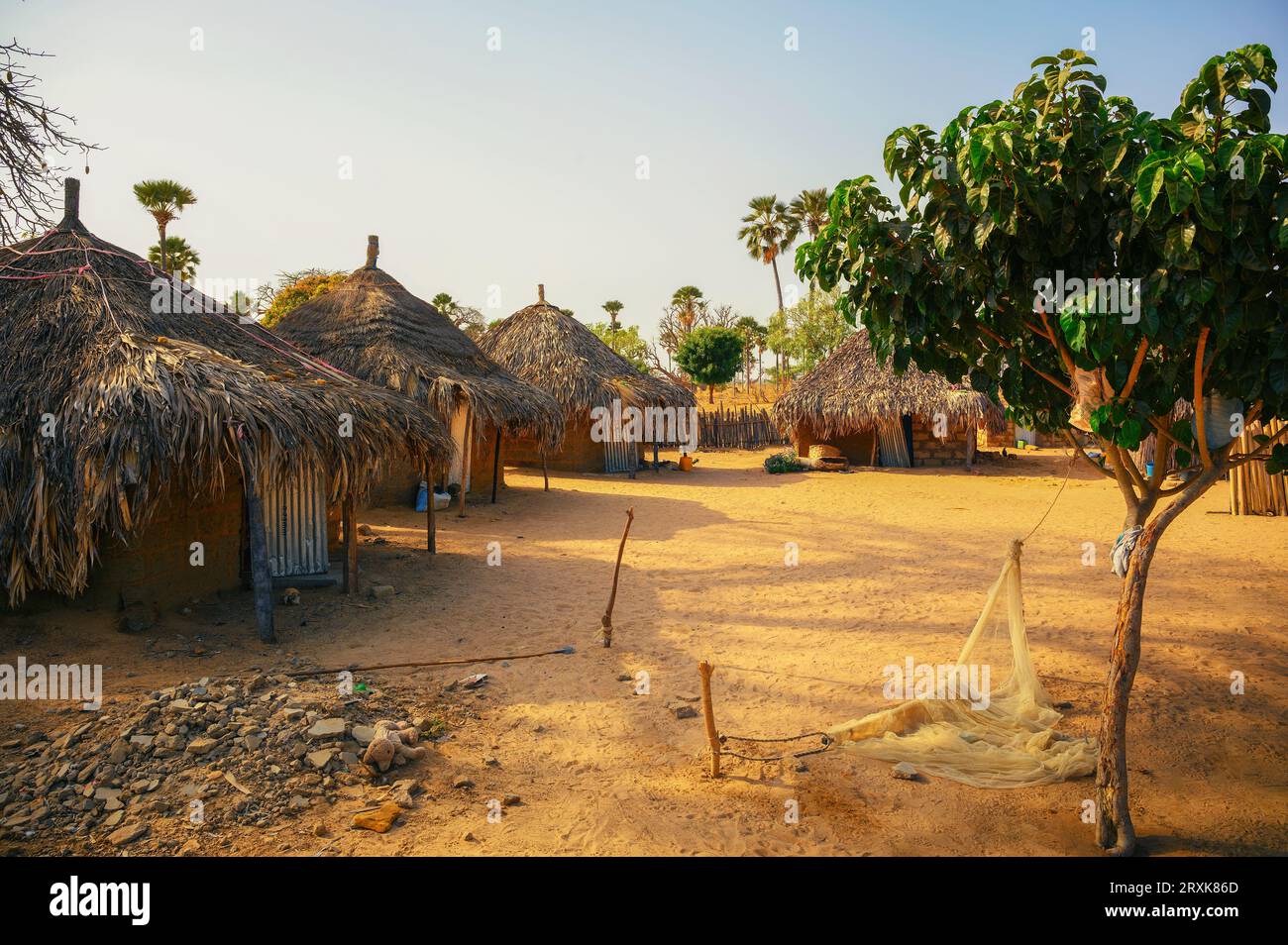 Traditional village with clay houses in Senegal, Africa Stock Photo - Alamy