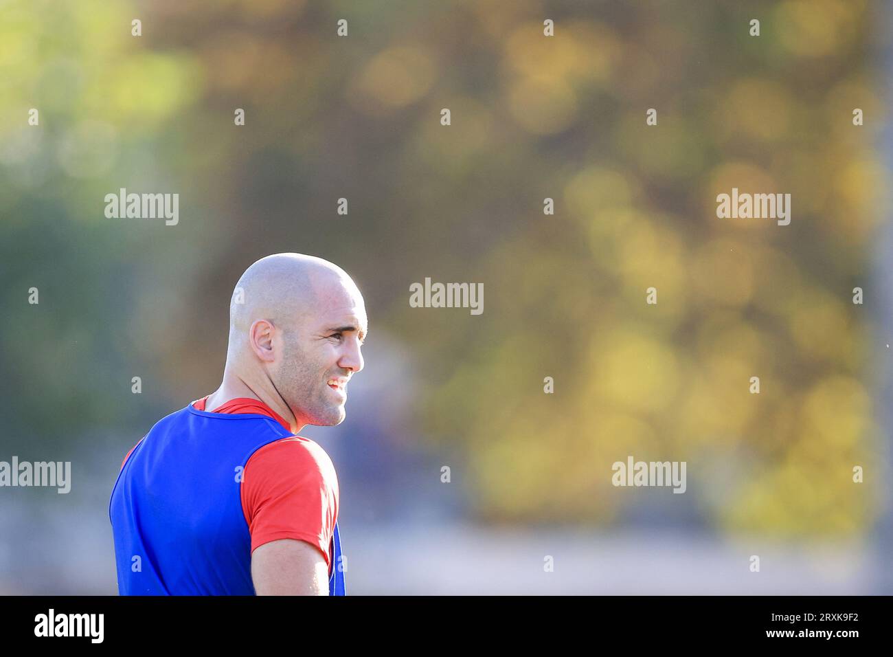 Maxime Lucu of France during the Rugby World Cup training of team ...