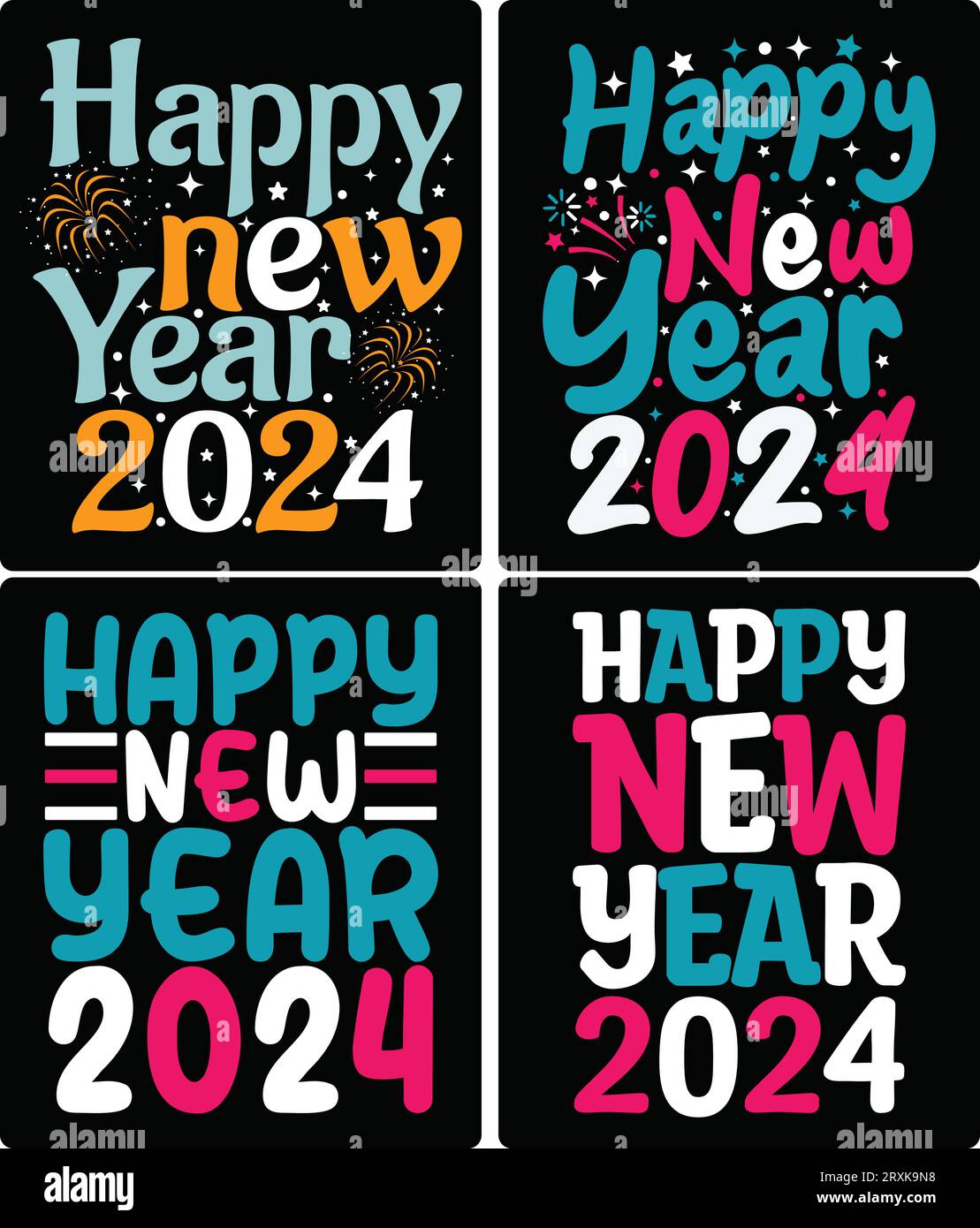 HAPPY NEW YERK 2024 T SHIRT DESIGN.. if you want you can use it for ...