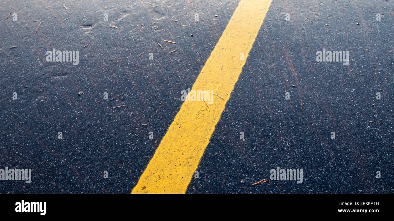 Dancing in the Rain: Urban Elegance on Wet Asphalt Stock Photo - Alamy