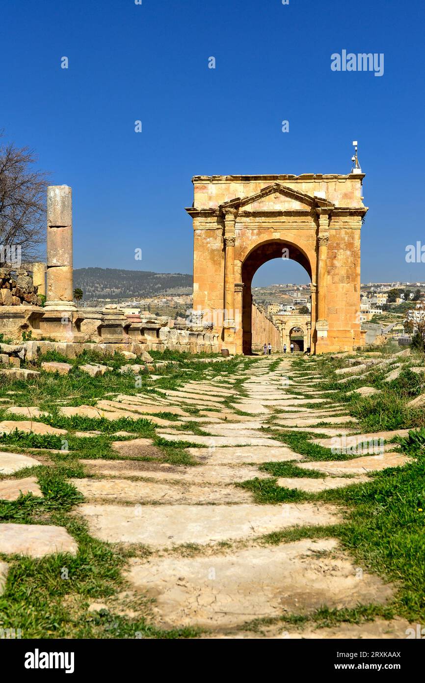The archaeological site of Jerash, widely recognised as the best ...
