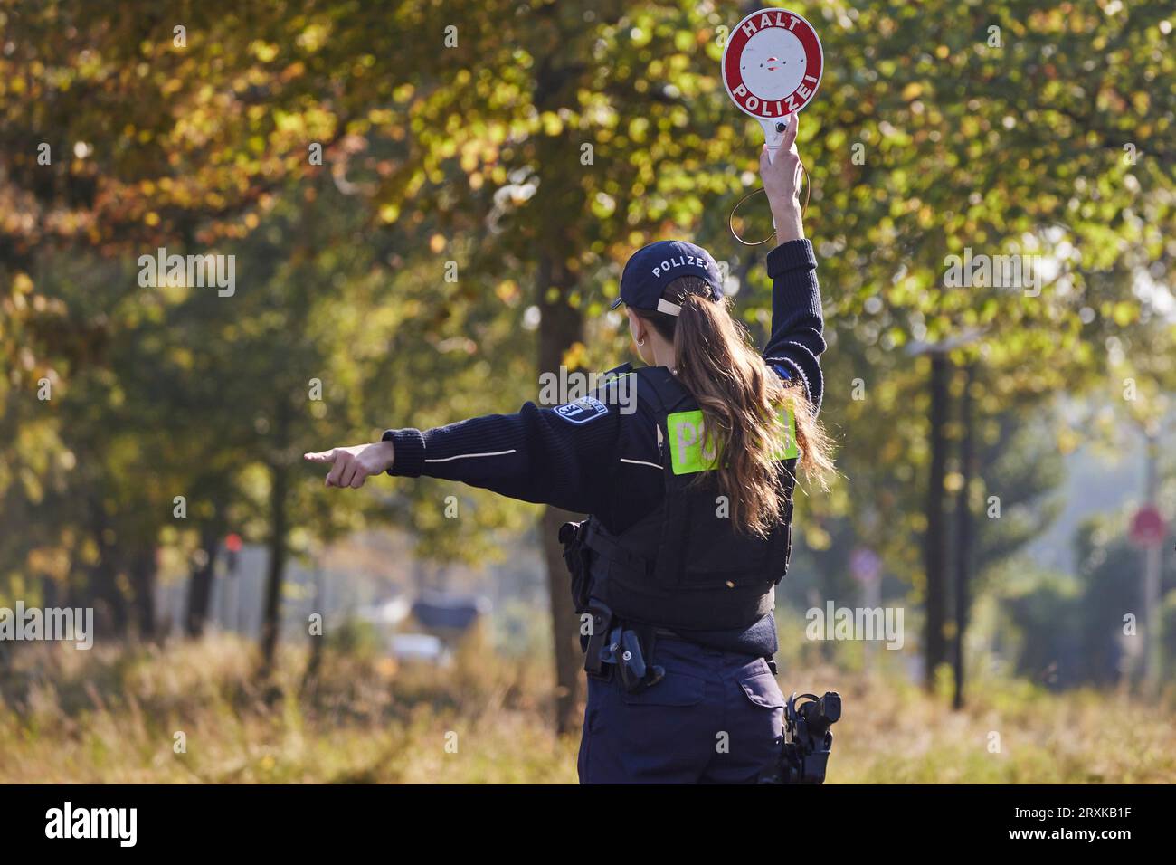 Munich, Germany. 26th Sep, 2023. During the cross-state traffic safety ...