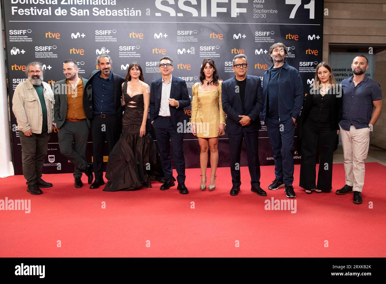 San Sebastian, Spain. 24th Sep, 2023. Nacho Vigalondo, Javier Ruiz ...