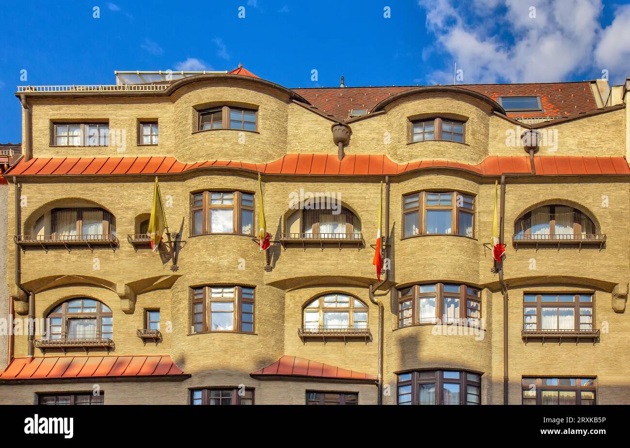 View of the colorful buildings in Innsbruck, Austria Stock Photo - Alamy