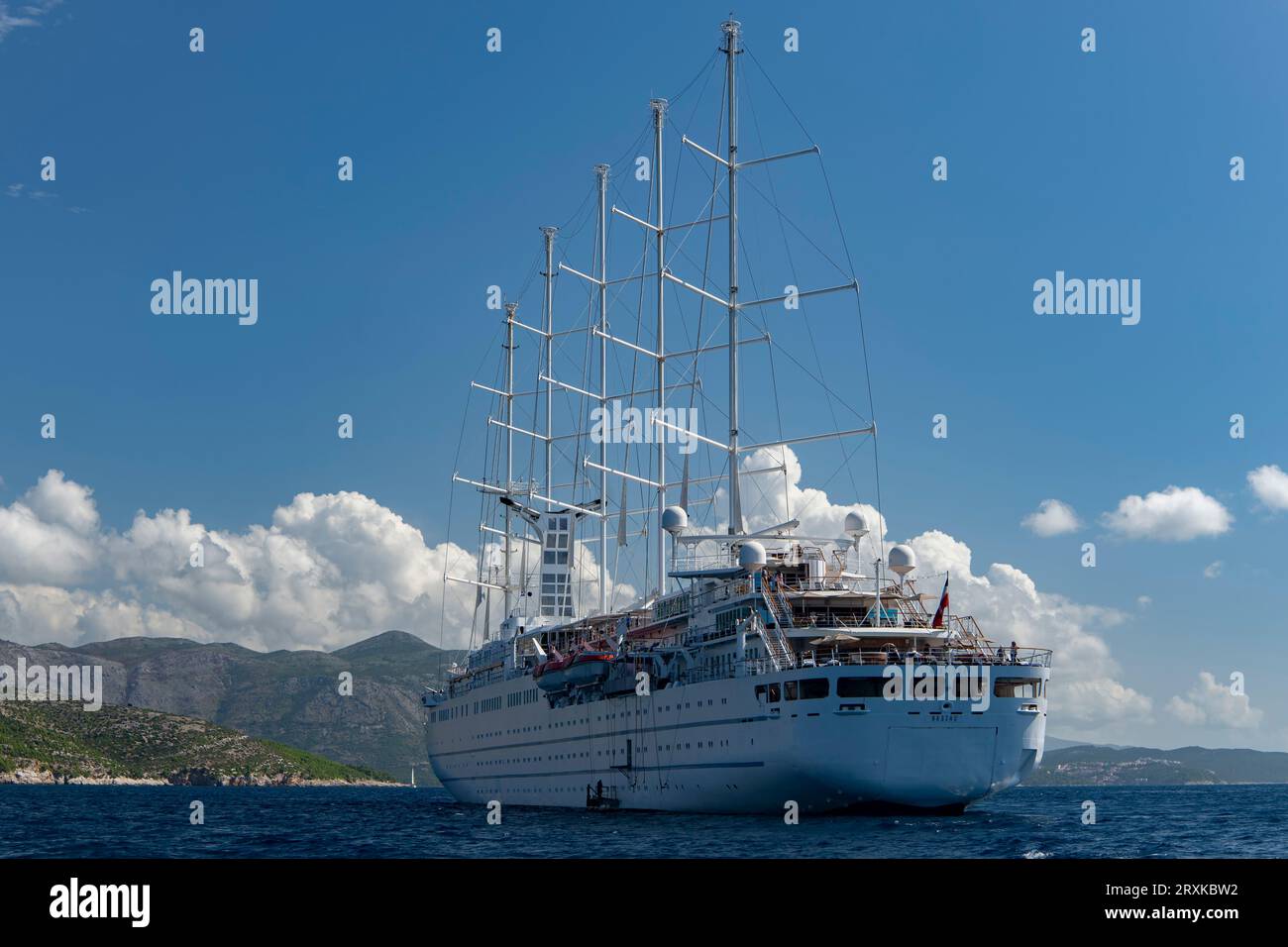 Wind Surf Cruise Ship in Dubrovnik, Croatia Stock Photo - Alamy