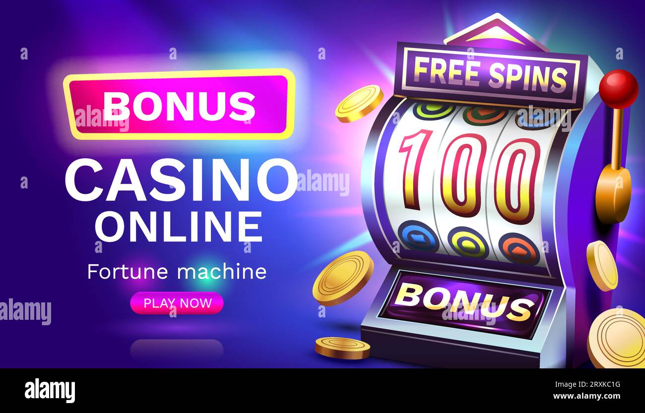 Casino promo banner slots hi-res stock photography and images - Alamy