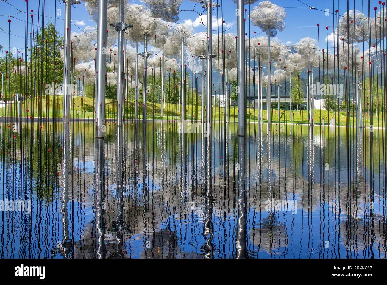 View of the crystal park in Innsbruck, Austria Stock Photo - Alamy