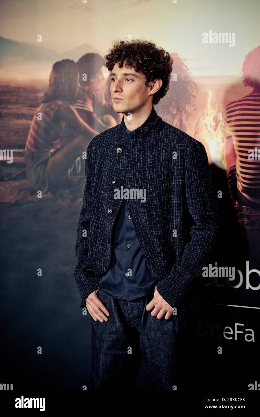 ROME, ITALY - 2023/09/25: Filippo Scotti attends the photocall of Sky ...
