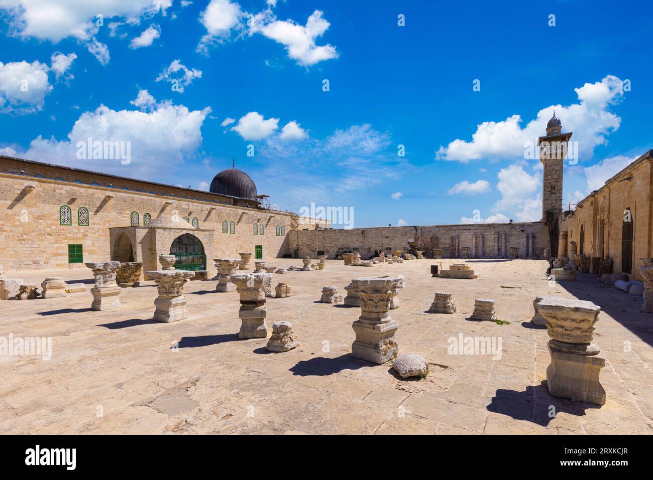 Jerusalem, Islamic shrine Mosque Al Aksa located in the Old City on ...