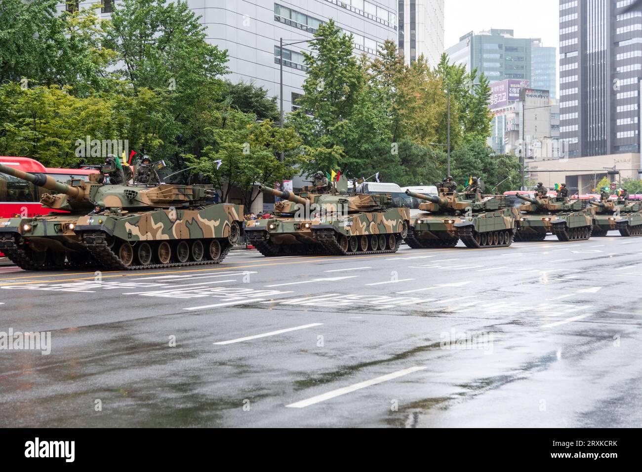 Arms Forces Day military parade of Korean Army in Seoul capital of ...