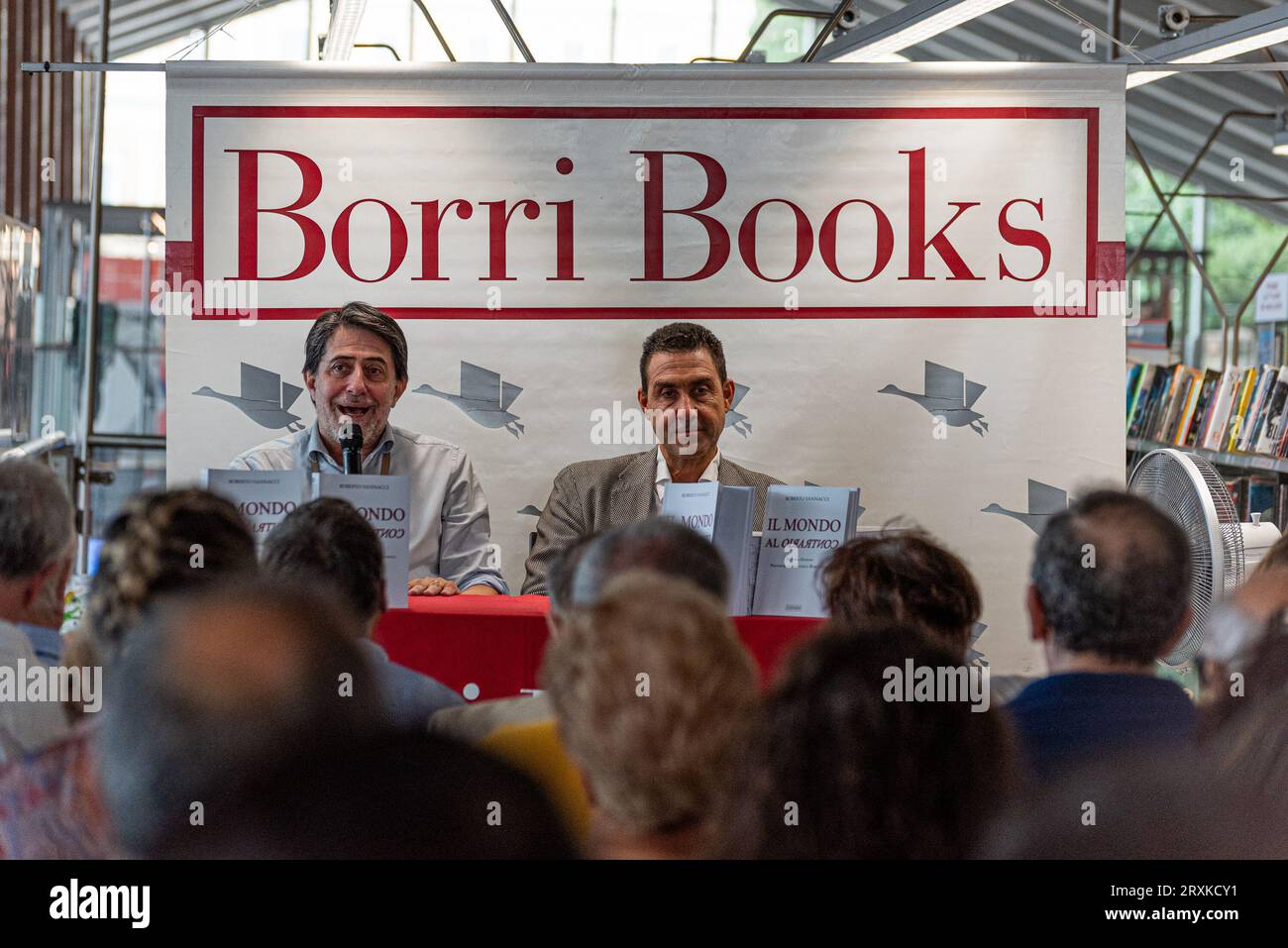 Rome, Italy. 22nd Sep, 2023. The publisher Adolfo Morganti and the ...
