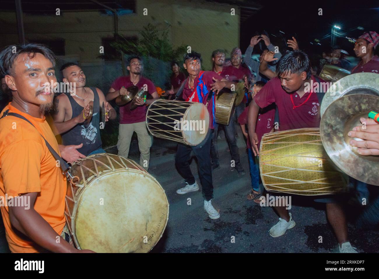 Traditional newari musical instruments hi-res stock photography and ...