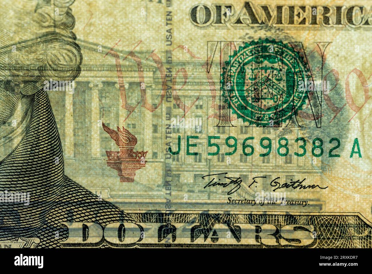 Genuine american banknote face hi-res stock photography and images - Alamy