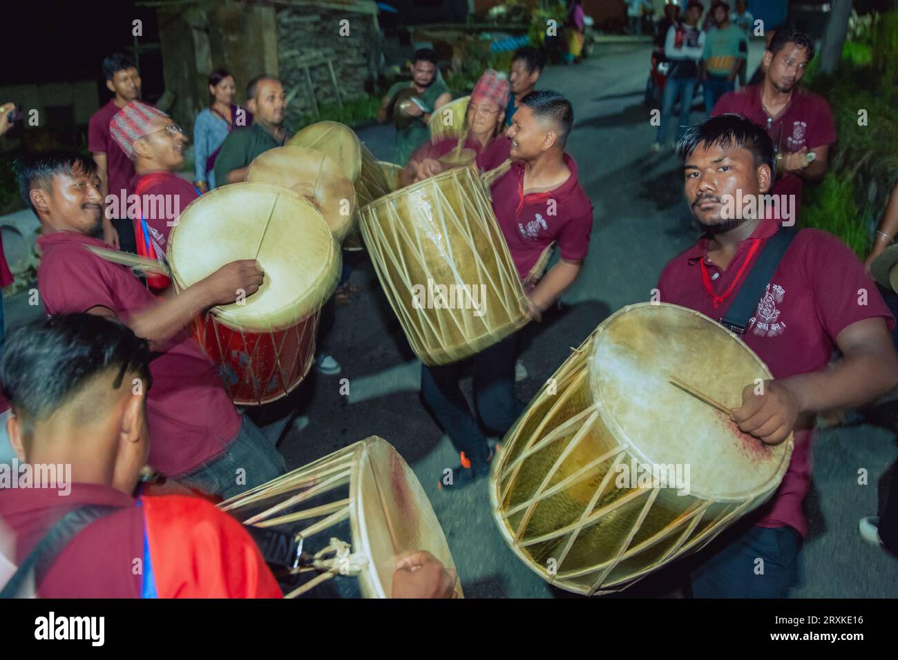 Traditional newari musical instruments hi-res stock photography and ...