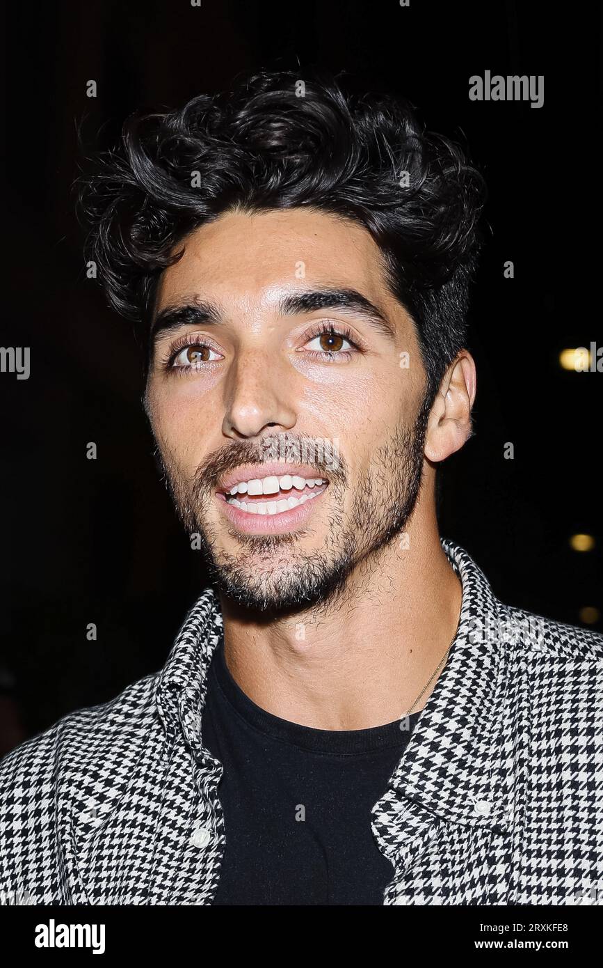 Milan, Italy. 22nd Sep, 2023. Taylor Zakhar Perez attends the Versace ...