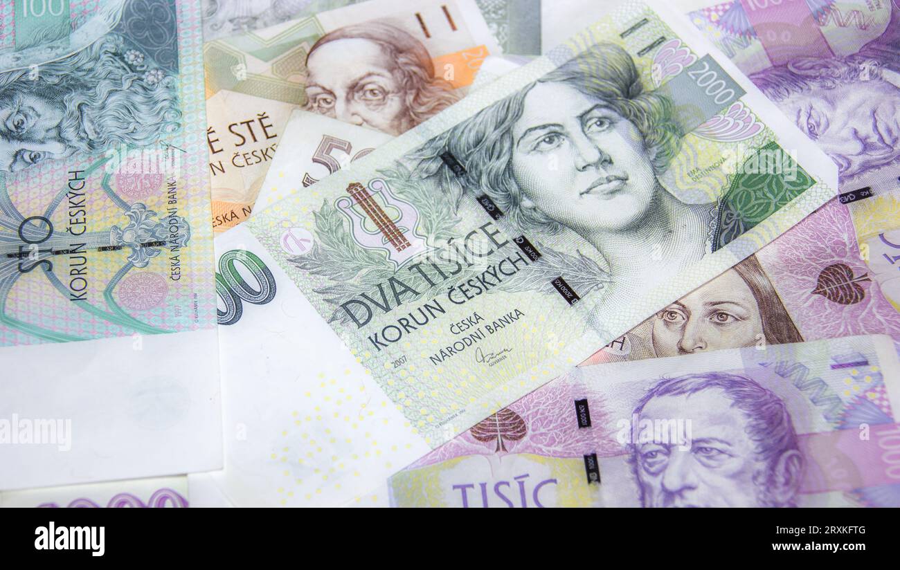 Czech money hi-res stock photography and images - Alamy