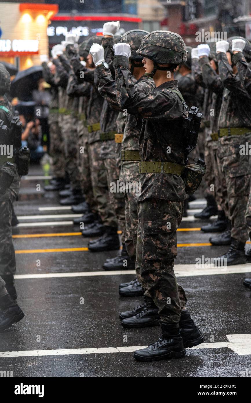Arms Forces Day military parade of Korean Army in Seoul capital of ...