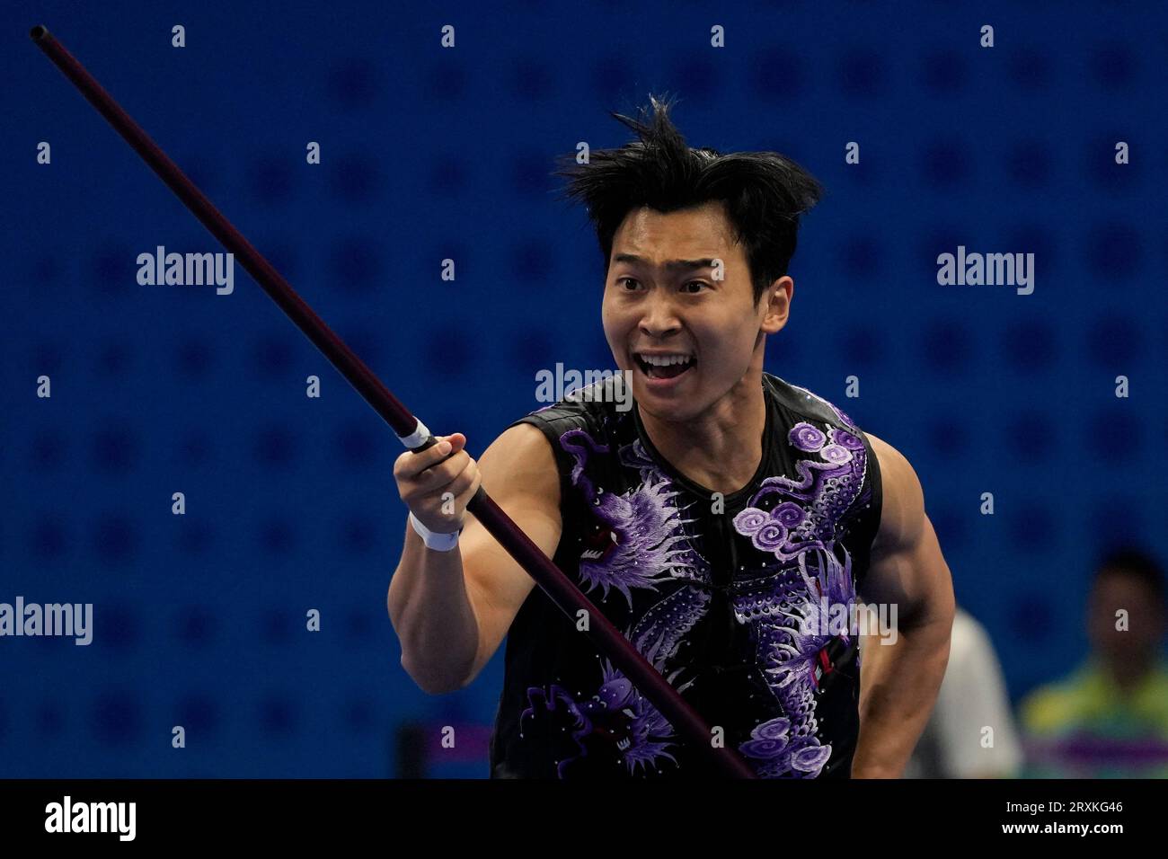 South Korea's Lee Youngmun performs at the Wushu Men's Nangun ...