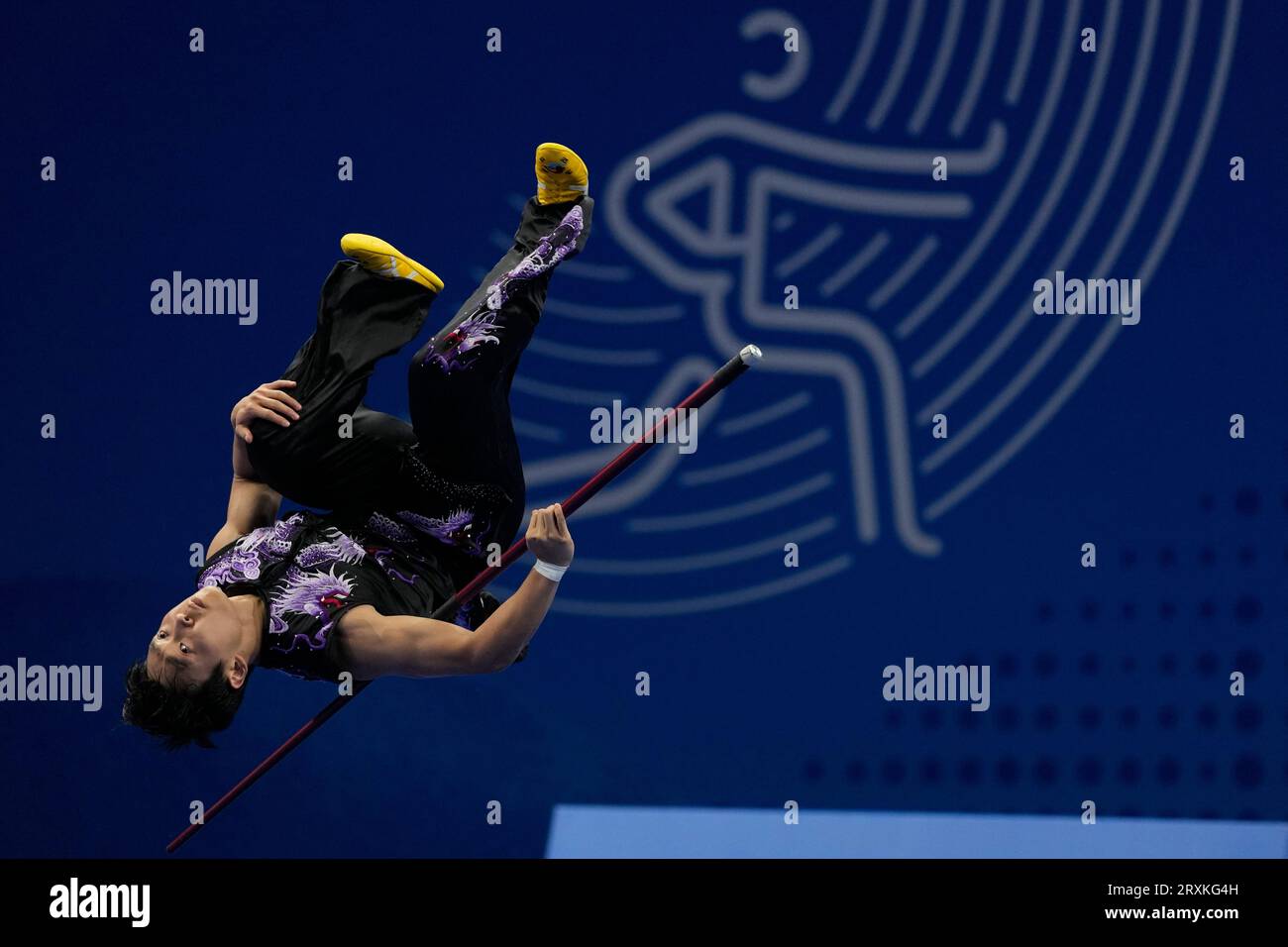 South Korea's Lee Youngmun performs at the Wushu Men's Nangun ...