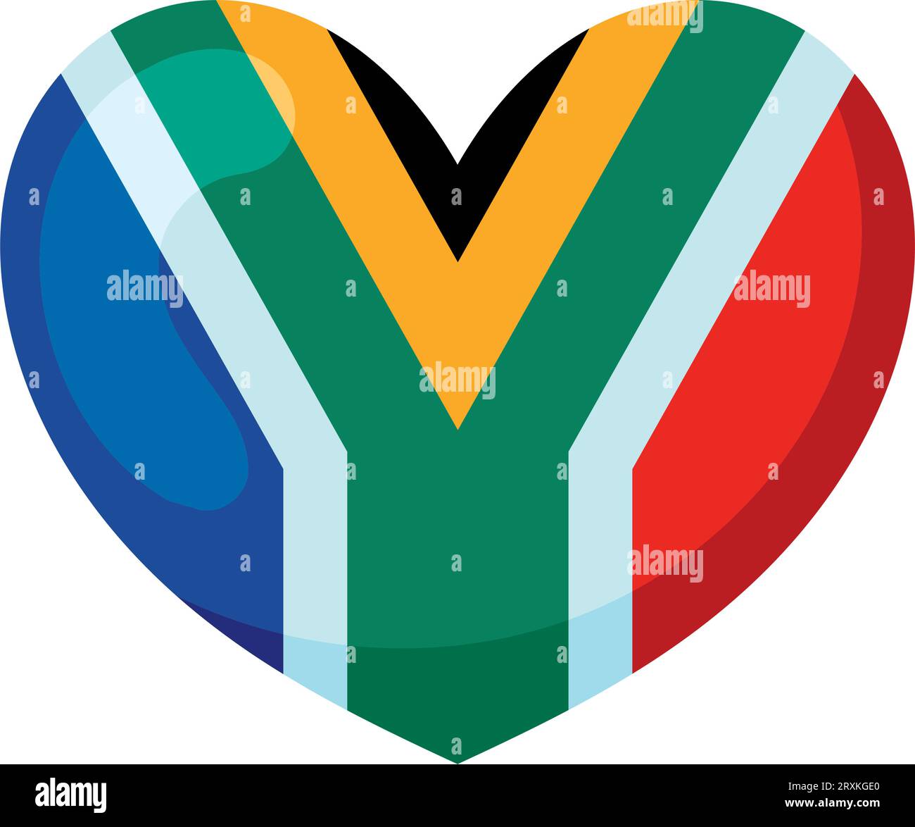 South Africa Flag Heart Stock Vector Image And Art Alamy