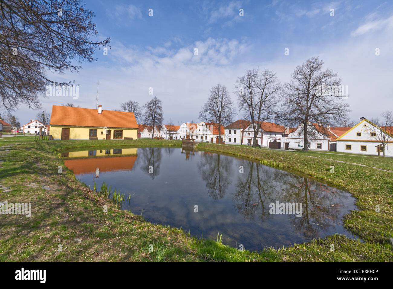 Holasovice village - parrt of UNESCO world heritage Stock Photo - Alamy