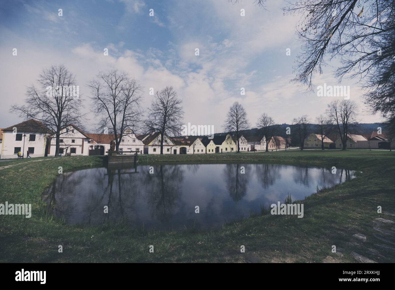 Holasovice village - parrt of UNESCO world heritage Stock Photo - Alamy