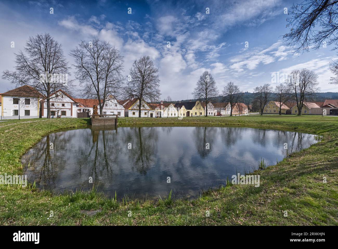Holasovice village - parrt of UNESCO world heritage Stock Photo - Alamy